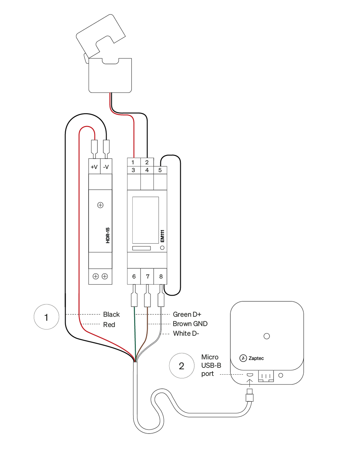 Sense Bundle 1phase energy meter max 100A – Zaptec UK online shop