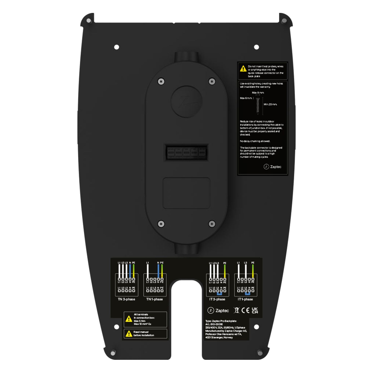 Backplate for Zaptec Pro Installation – Zaptec UK online shop